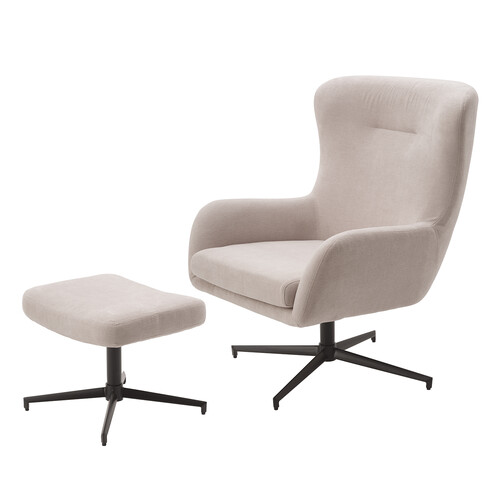 Aberdeen Lounge Sessel mit Hocker – ab Lager | cairo.at